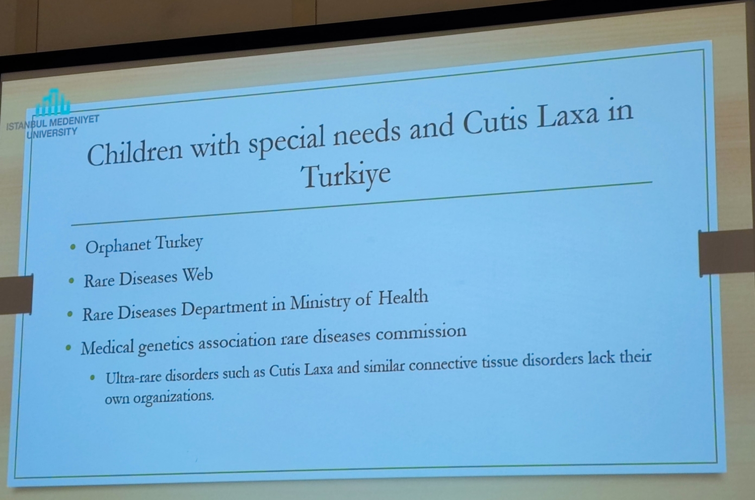 Mrs Elif Yilmaz Gulec, MD (Istanbul, Turkey) : Cutis Laxa in Turkey ...