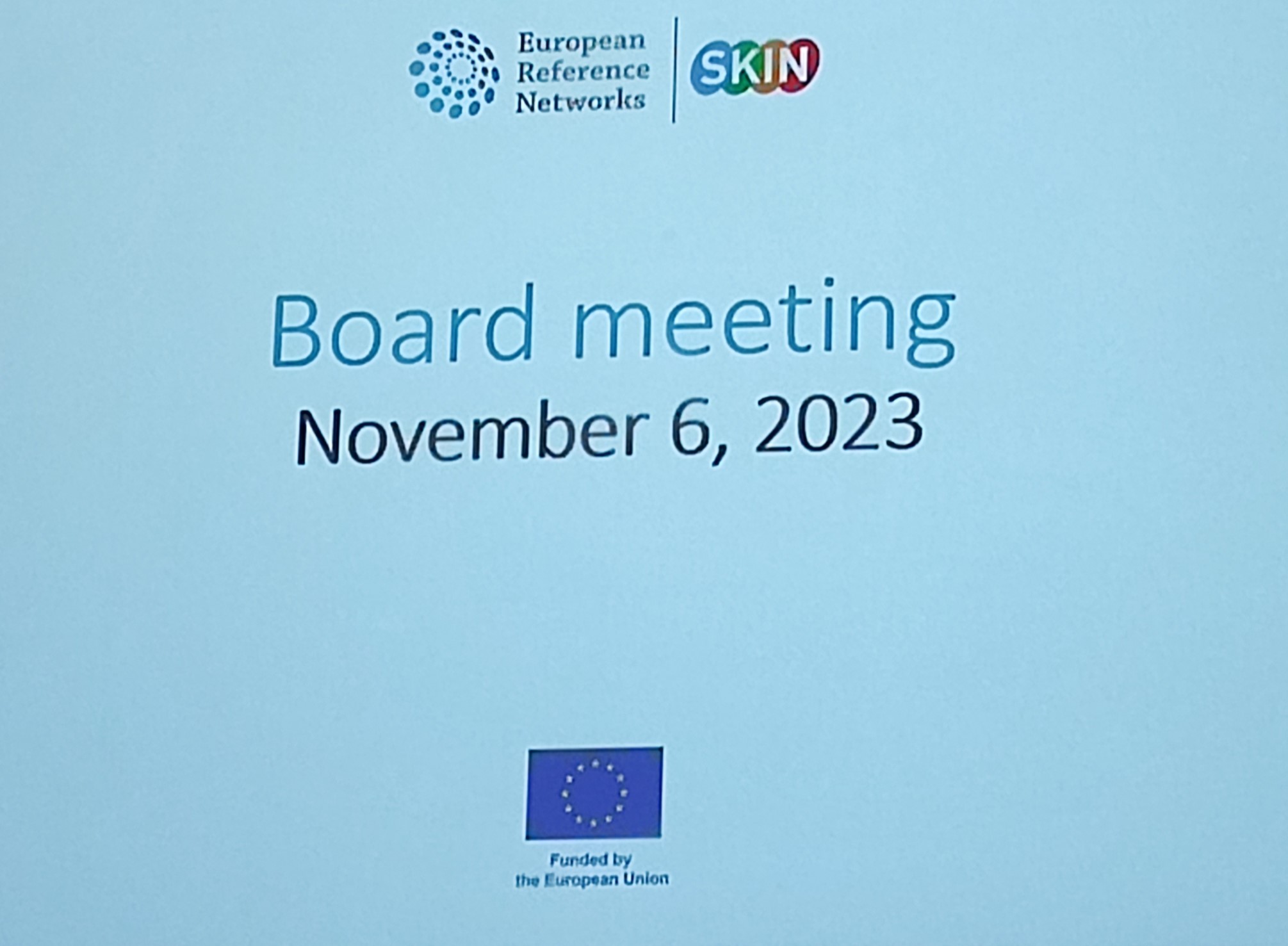 ERN-Skin Board Meeting - CUTIS LAXA INTERNATIONALE